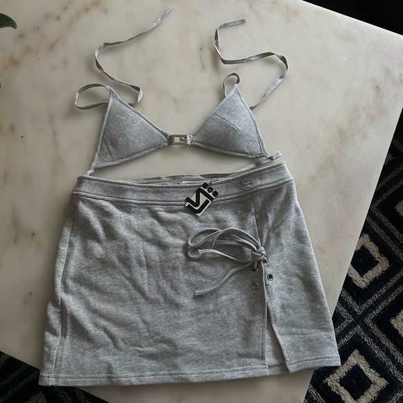 Skirts | Shane Justin Chill Grey Set | Poshmark